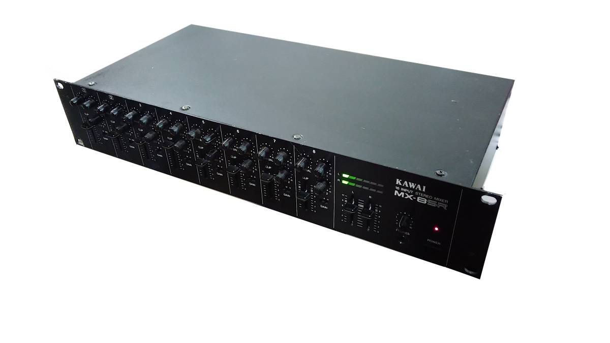【傷や汚れあり】送料本文 2U ラック マウント KAWAI 16ch ミキサー RACK MOUNT MIXER 詳細本文 即決有り 現状 ...