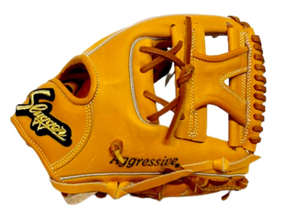 【未使用】② 訳アリ 久保田スラッガー KSG-MS-I 硬式用 DPオレンジ×タン 右投げ用 内野手用 捕球面にグリスのにじみあり の落札情報詳細 - ヤフオク落札価格検索 オークフリー