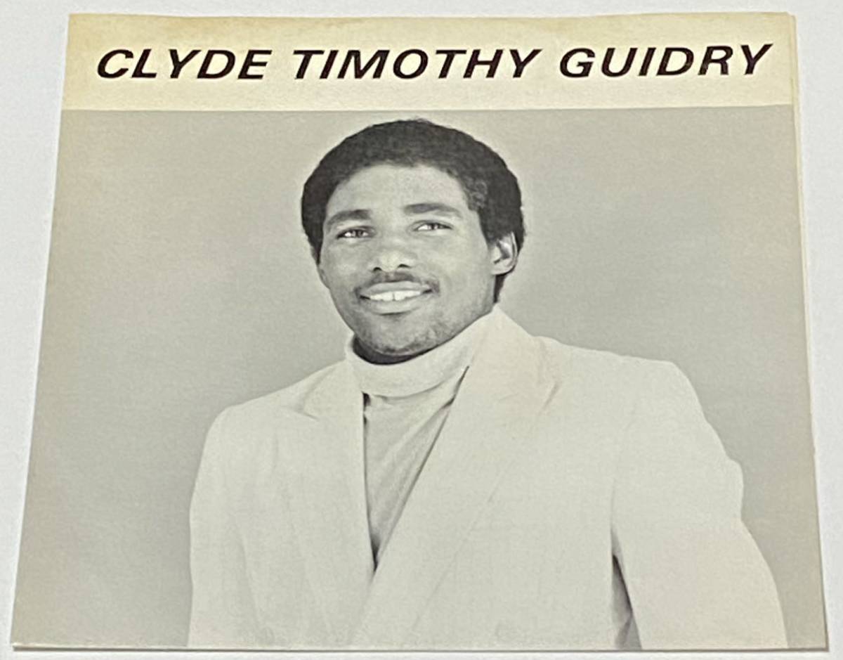 【未使用に近い】Clyde Timothy Guidry - Spec-ial Moments / Sassy, Classy Lady (Optune Records O-269) 1986 ...