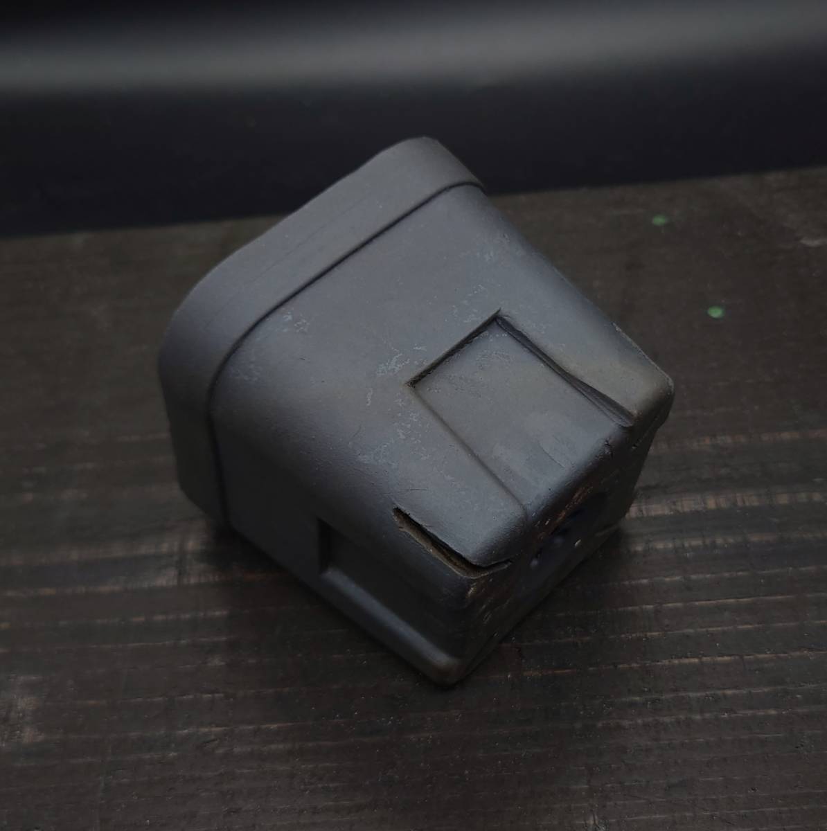 【未使用】142H CELECT オリジナル GLASGOW SQUARE SLIT POT Sサイズ 炭化焼成 スリット鉢 植木鉢 ポット ...