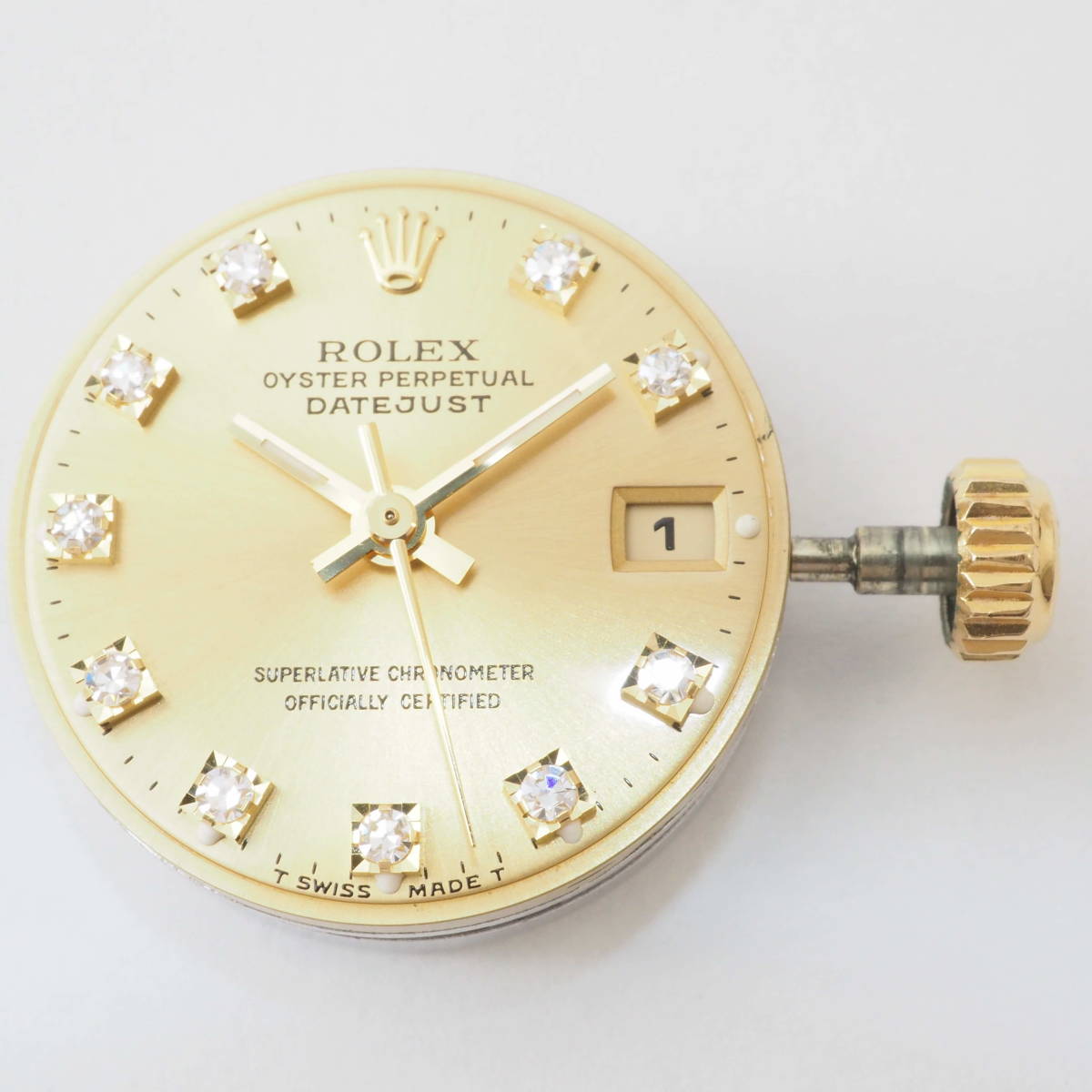 【傷や汚れあり】ロレックス オイスターパーペチュアル デイトジャスト ROLEX Cal,2135 自動巻き ゴールド ムーブメント+文字盤 ...