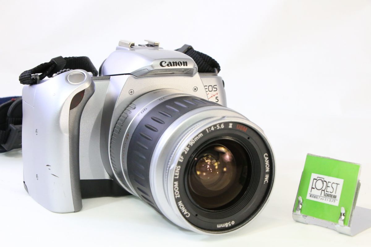 【傷や汚れあり】【同梱歓迎】実用 キヤノン Canon EOS Kiss 5 + EF 28-90mm F4-5.6 II USM フラッシュ ...
