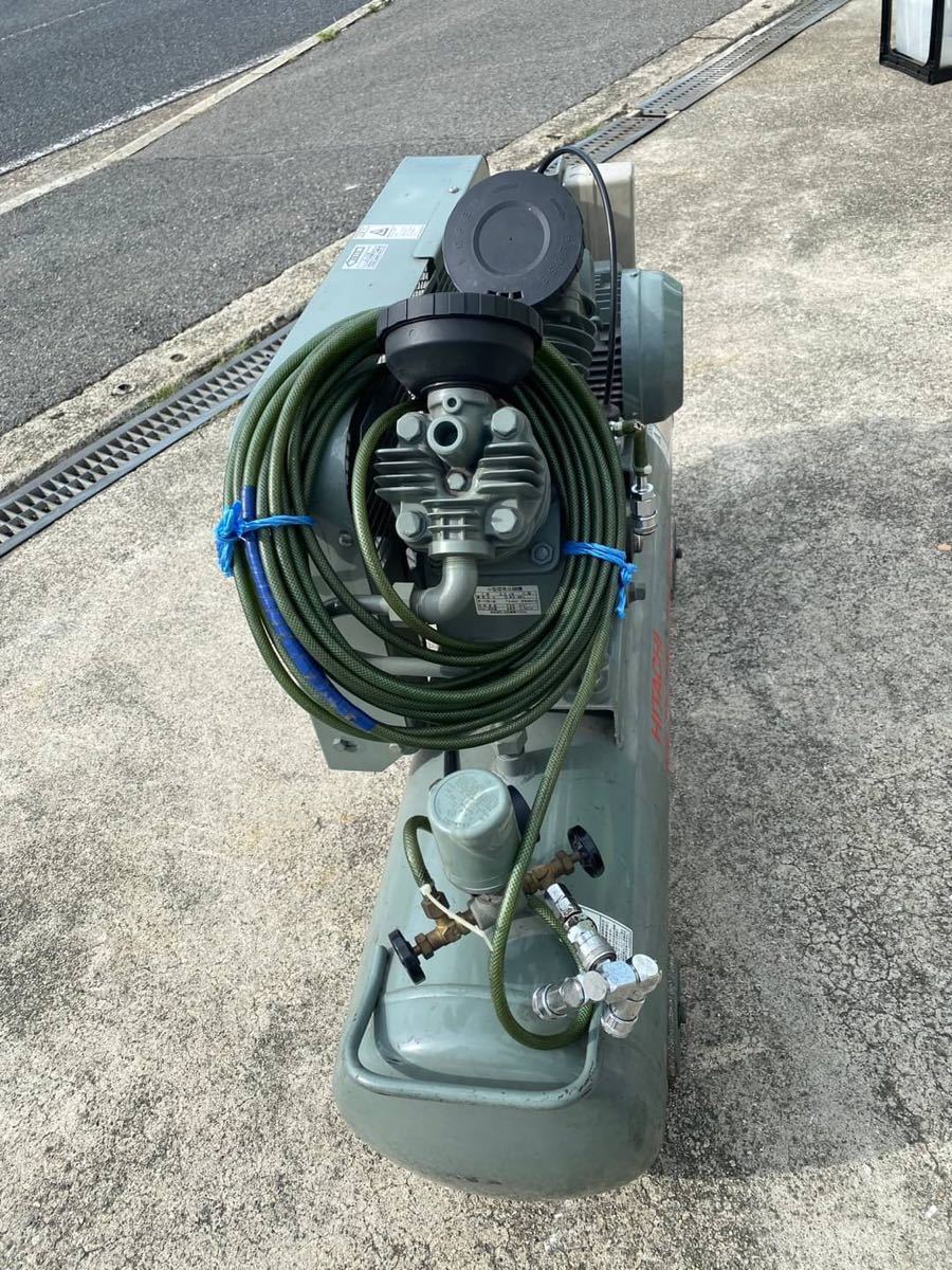 【やや傷や汚れあり】 B8595 日立ベビコン エアーコンプレッサー 3馬力 2.2kw 2.2P-9.5VA6 60Hz の落札情報詳細 ...