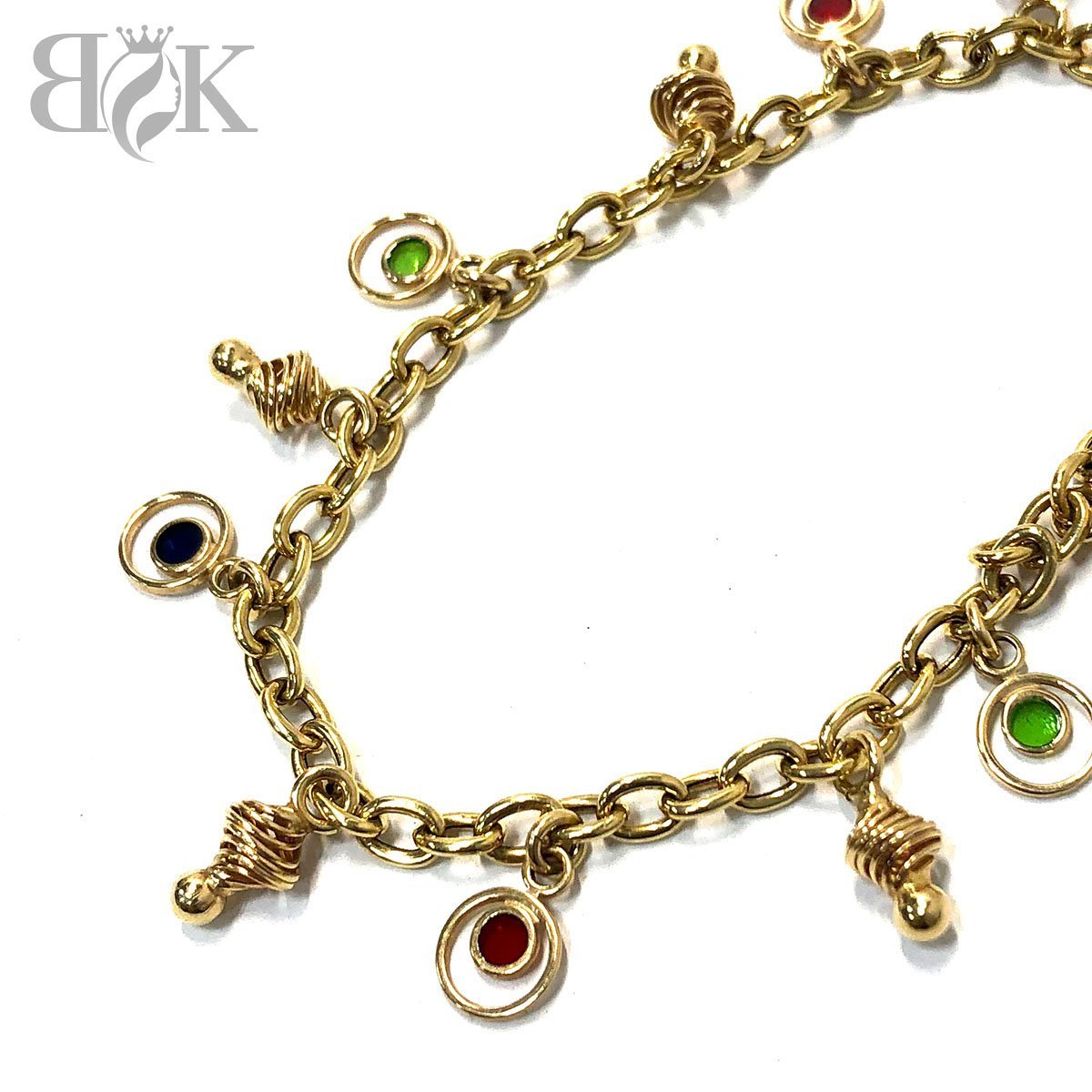 【やや傷や汚れあり】K18 ブレスレット 約8.1g 長さ約16.5㎝ 幅 3.9mm イエローゴールド YG 中古品 ＋の落札情報詳細 - ヤフオク落札価格検索 オークフリー