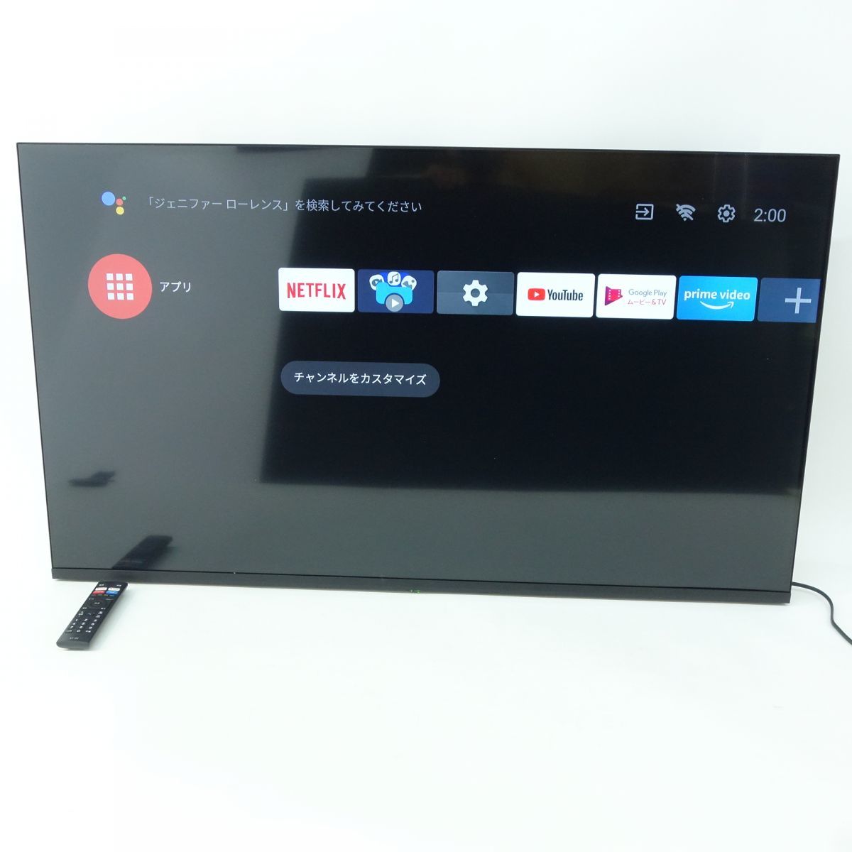 【傷や汚れあり】101 WIS ASTEX 4Kチューナーレススマート液晶テレビ AX-MSK50 2022年製 Android TV 台座欠品 ※中古の落札情報詳細 - ヤフオク落札価格検索 ...