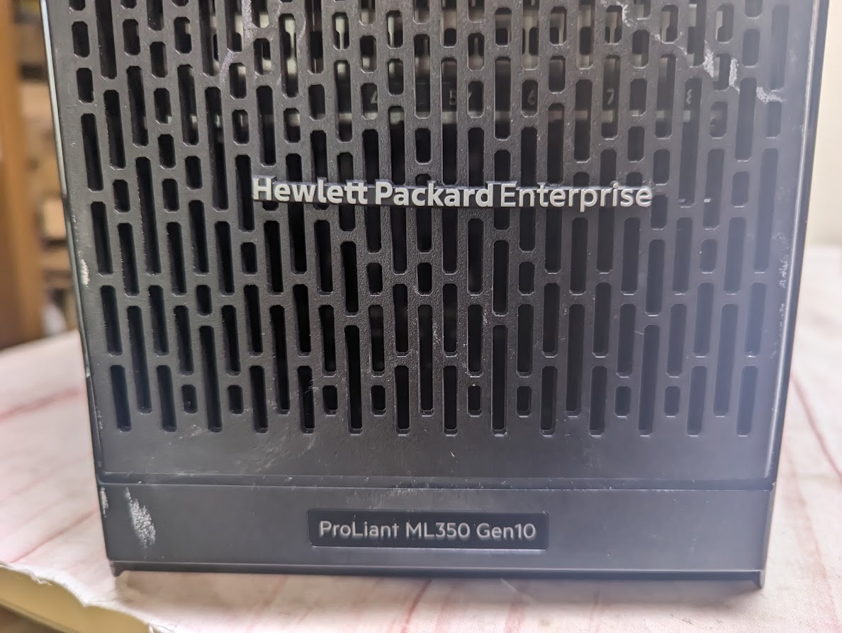 【傷や汚れあり】HPEサーバー ProLiant ML350 Gen10 Xeon Silver 4110 HDDなし RAM 16GB ...