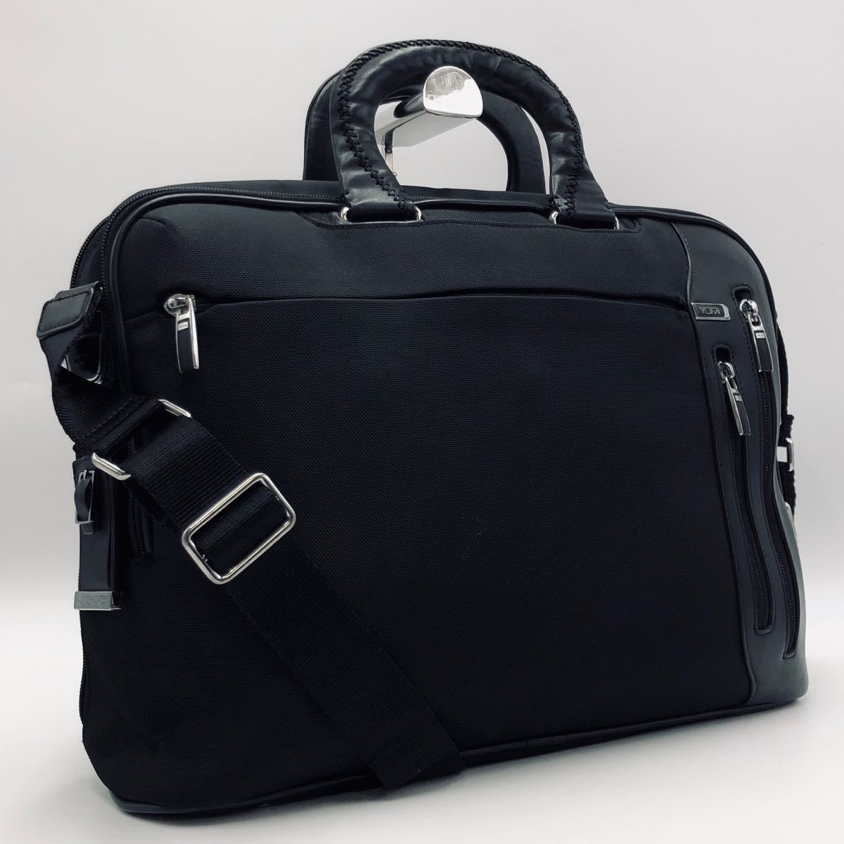 【目立った傷や汚れなし】1円〜[極美品] TUMI トゥミ アリーヴェ ナリタ スリム ブリーフ メンズ ビジネスバッグ 2way ショルダーバッグ レザー A4/PC可 斜め掛け 黒の落札 ...