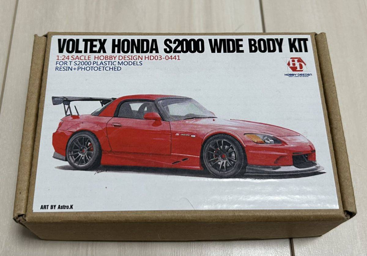【未使用に近い】hobby design 1/24 VOLTEX HONDA S2000 WIDE BODY KIT ホビーデザイン トランス ...