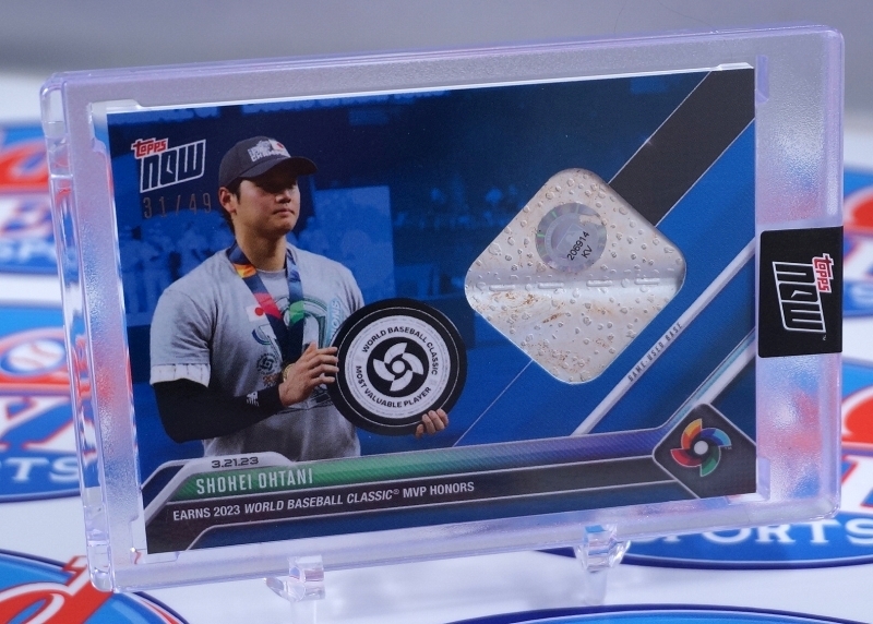 【未使用】GE★限定49枚BLUE版！大谷翔平2023年ワールドベースボールクラシック決勝戦実使用ベース入りWBC MVP受賞 優勝記念TOPPS NOW RELIC BASE 73Bの落札 ...