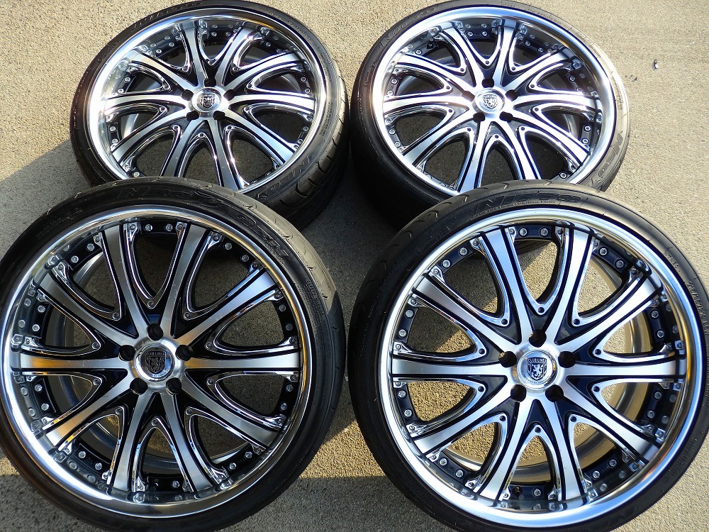 【やや傷や汚れあり】深リム クラブリネアL747 5H-100 30 50 プリウス レガシー インプレッサ カローラスポーツ CT200h ...