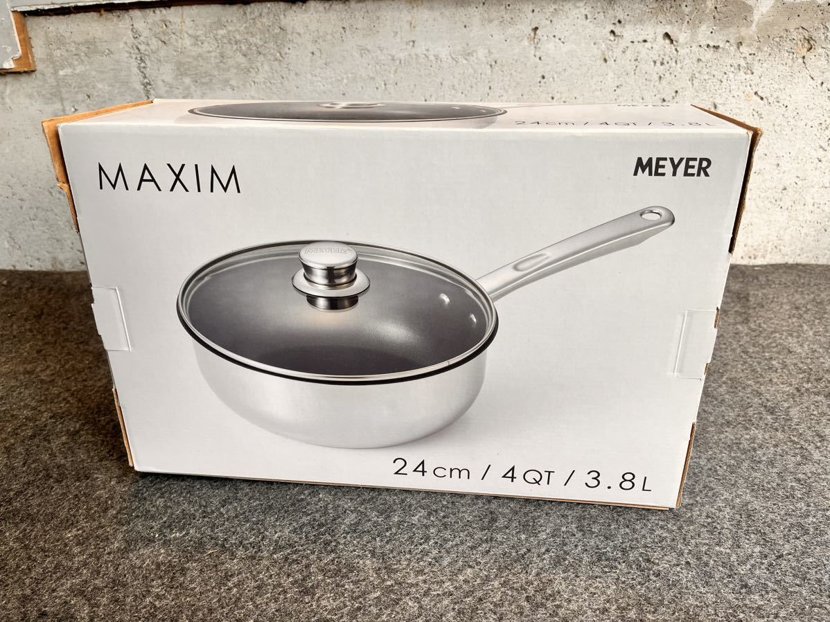 【未使用】MEYER MAXIM 片手鍋 蓋付ディープパン 24cm 未使用品 IH対応 200V ②の落札情報詳細 - ヤフオク落札価格検索 オークフリー