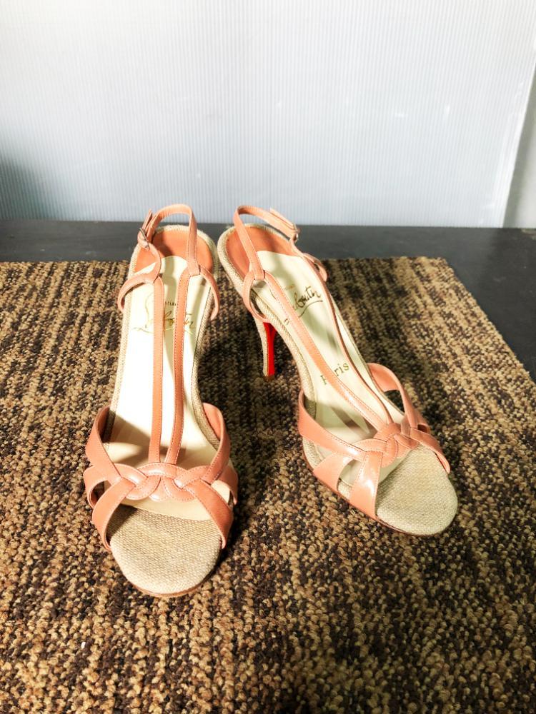 【やや傷や汚れあり】★ 中古★Christian Louboutin クリスチャンルブタン サンダル ヒール 36 ピンク【Christian Louboutin サンダル】CGINの落札情報 ...