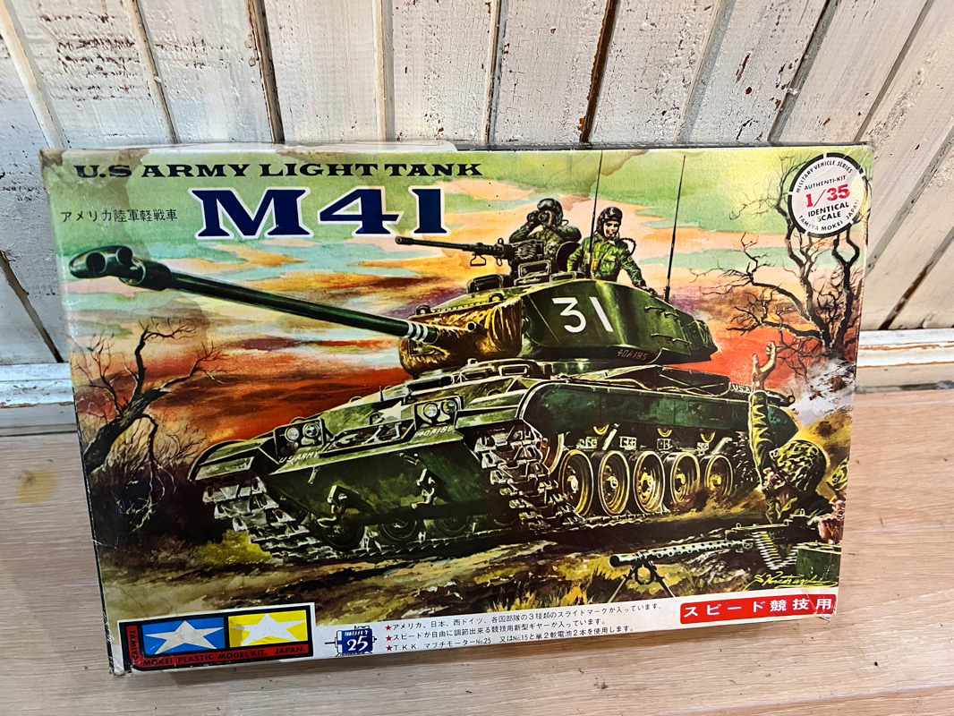 【未使用】当時物 未組立品 レア!! TAMIYA/タミヤ U.S ARMY LIGHT TANK アメリカ陸軍軽戦車 M41 1/35スケール プラモデル スピード競技用の落札情報詳細 ...
