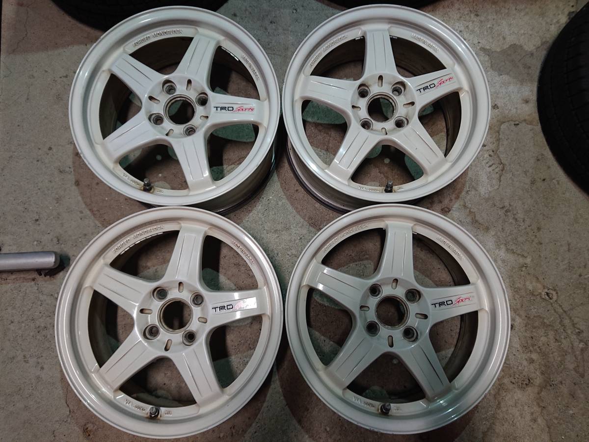 【傷や汚れあり】希少 レア 当時物 鍛造 RAYS TRD SP T3 15インチ 6.5J ＋40 PCD100 4H 4本 FORGED ...