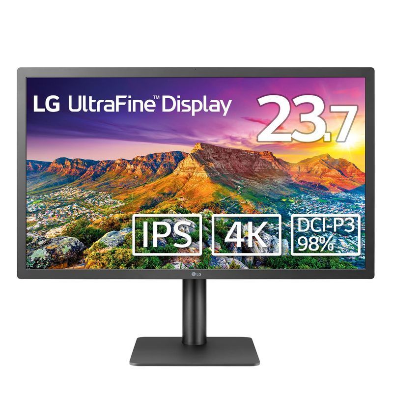 【目立った傷や汚れなし】☆LG16☆ 美品 2022年製 LG 24MD4KL-B Ultra Fine モニター 23.7インチ IPS ...