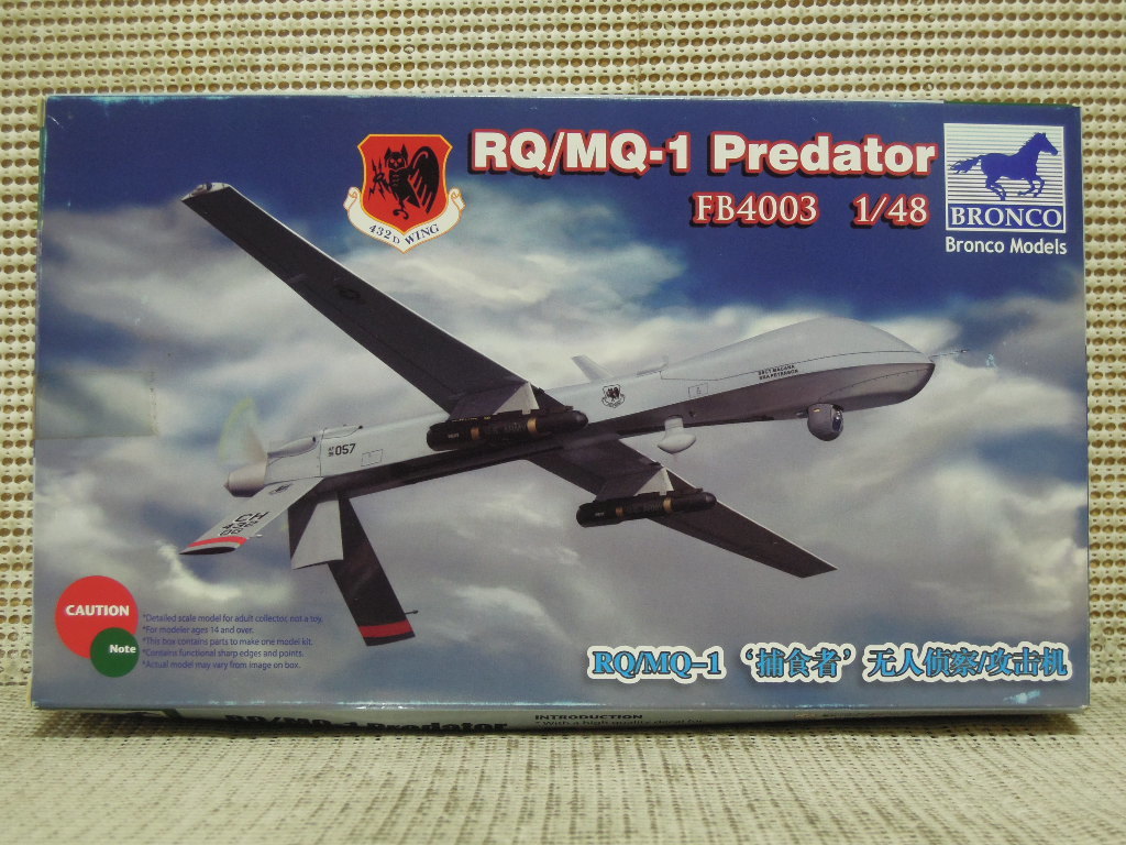 【目立った傷や汚れなし】BRONCO 1/48 RQ/MQ-1 Predatorの落札情報詳細 - ヤフオク落札価格検索 オークフリー