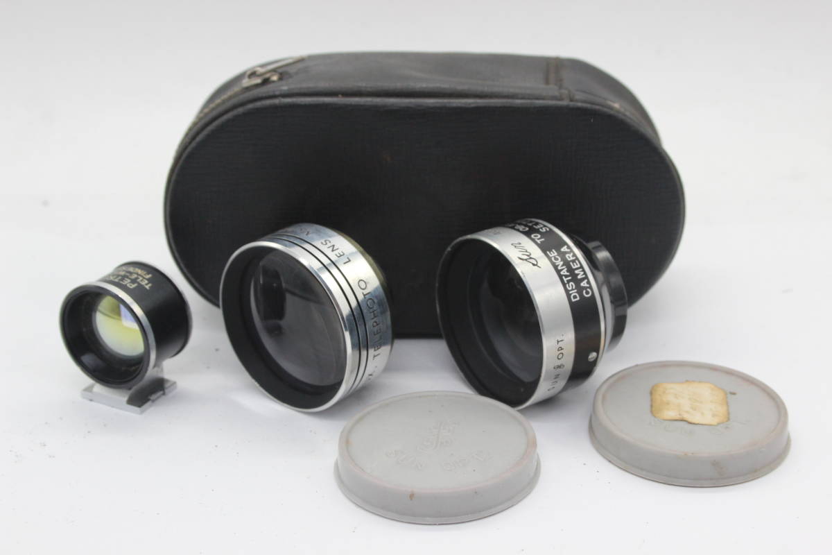 【目立った傷や汚れなし】【訳あり品】 SUN AUX Wide-Angle Model B Telephoto Model C Petri ...