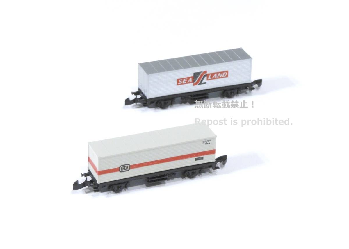 【目立った傷や汚れなし】marklin メルクリン Zゲージ 貨車 8615? DB 8616? SEA-LAND 2両の落札情報詳細 ...