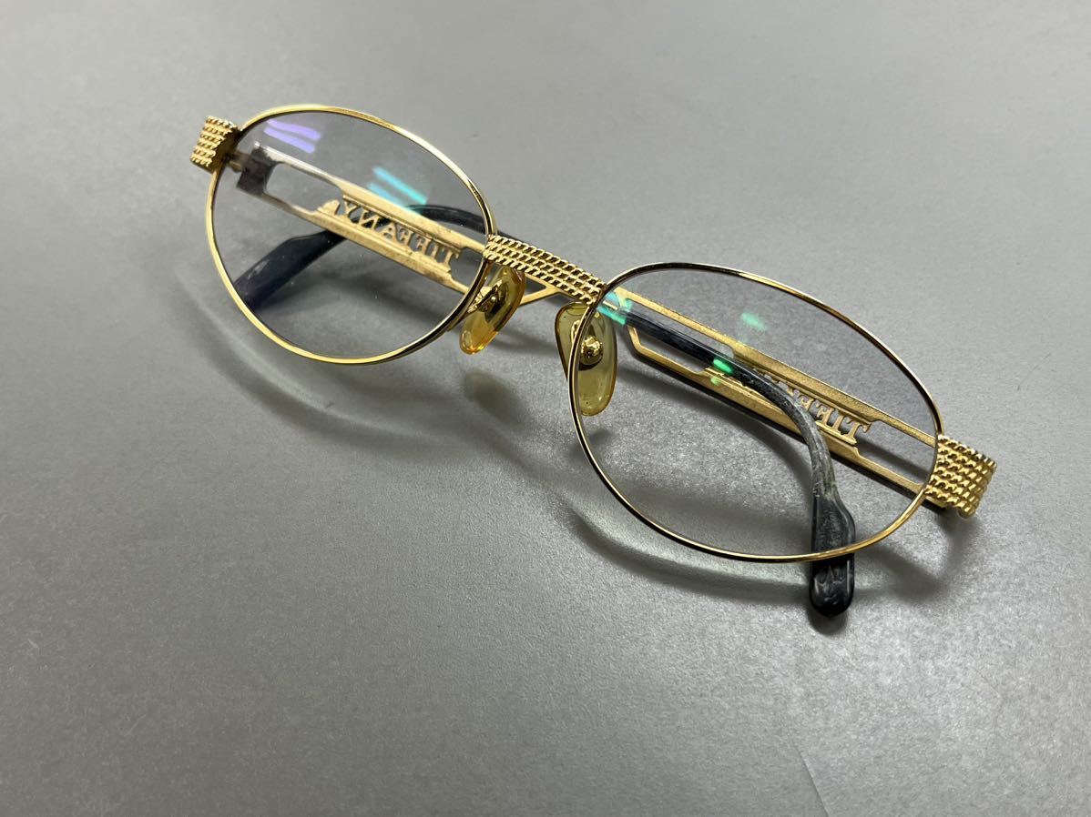 【やや傷や汚れあり】 TIFFANY＆Co ティファニー T451 50 17 135 C4★23K GOLD PLATED フレーム メガネ ...
