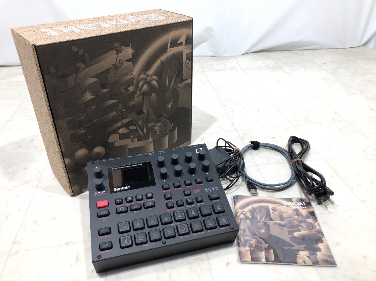【やや傷や汚れあり】Elektron Syntakt STK-1 ドラムコンピュータ シンセサイザー ドラム マシン リズムマシン 元箱付属 ...