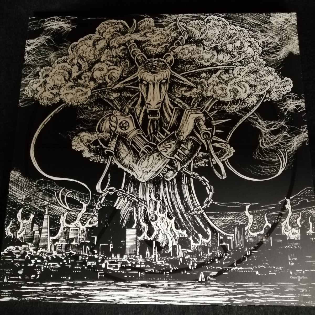 【やや傷や汚れあり】D01 中古LP 中古レコード BLASPHEMOPHAGHER nuclear empire of apocalypse ...