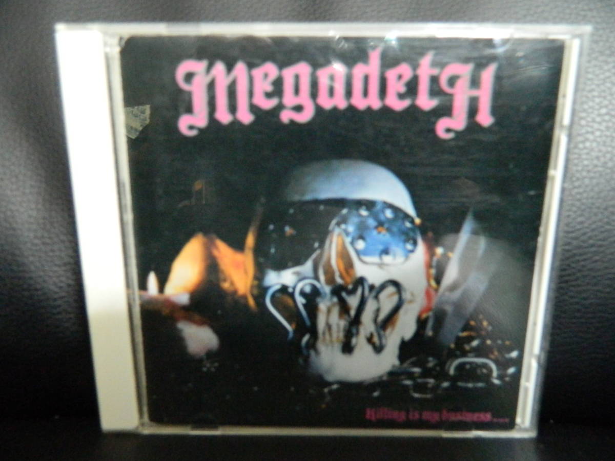 【やや傷や汚れあり】(78) MEGADETH / KILLING IS MY BUSINESS 日本盤 ジャケ、日本語解説 経年の汚れありの ...