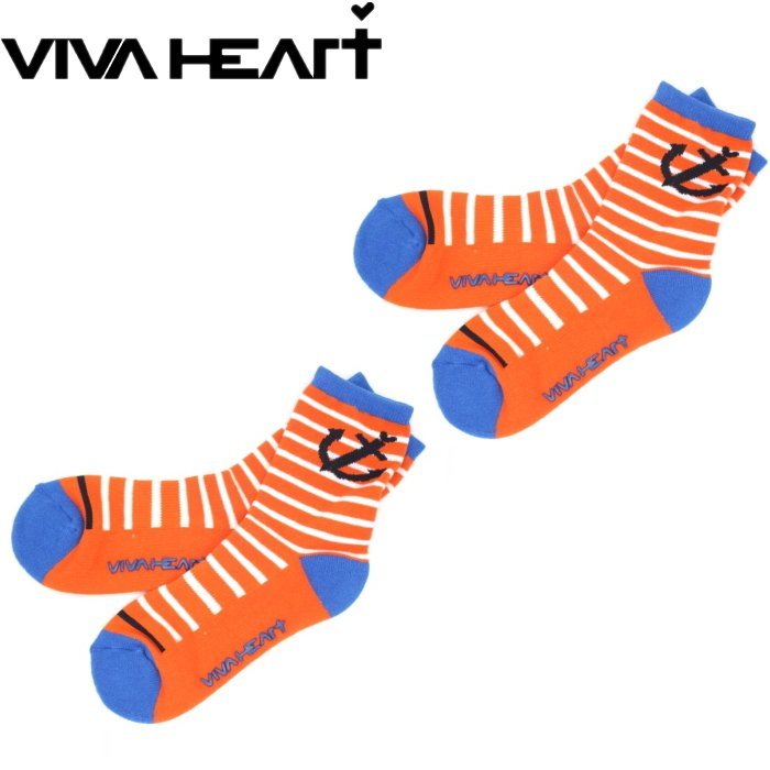 【未使用】1円★VIVA HEART ビバハート 013-46861 レディース ロークルーソックス ×2足（オレンジ）靴下★送料無料★の落札 ...