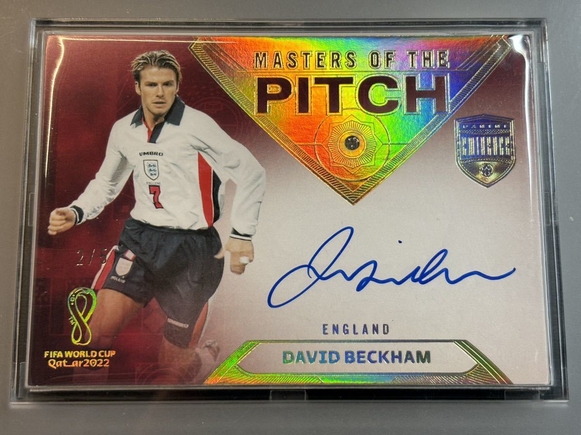 【目立った傷や汚れなし】ベッカム【直書き 直筆サイン 5枚限定】2022 Panini Eminence David Beckham ...