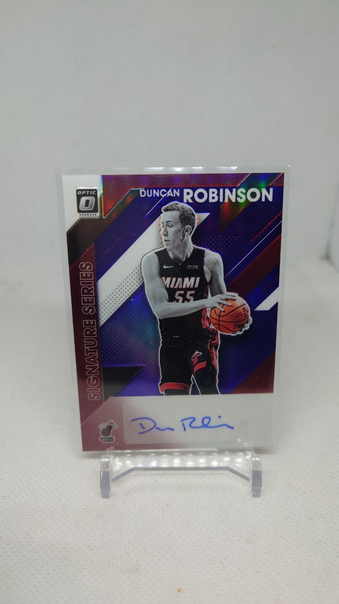 【目立った傷や汚れなし】【希少】 2019-20 Panini Donruss Optic Duncan Robinson Purple ...