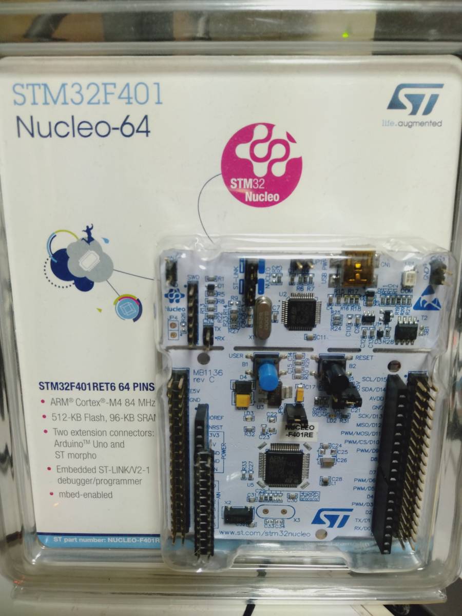 【未使用】NUCLEO-F401RE STM32 Nucleo-64 開発ボード STM32F401RE MCU付きの落札情報詳細 ...