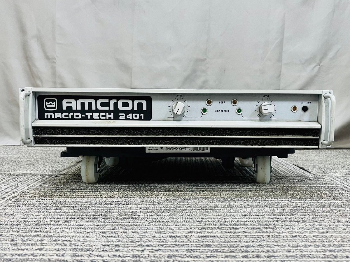 AMCRON MACRO-TECH 600 パワーアンプ アムクロン マクロテックの落札情報詳細 - ヤフオク落札価格検索 オークフリー