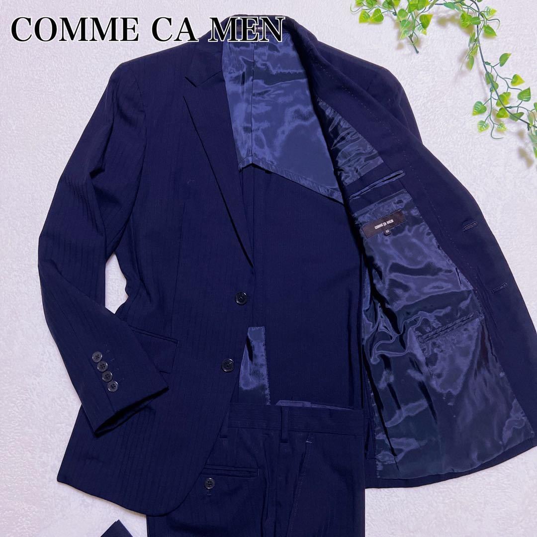 【目立った傷や汚れなし】美品【至高の一品】COMME CA MEN スーツ シャドーストライプ ネイビー 背抜き コムサメン M ビジネス 仕事 通勤 背抜きの落札情報詳細 - ヤフオク落札 ...