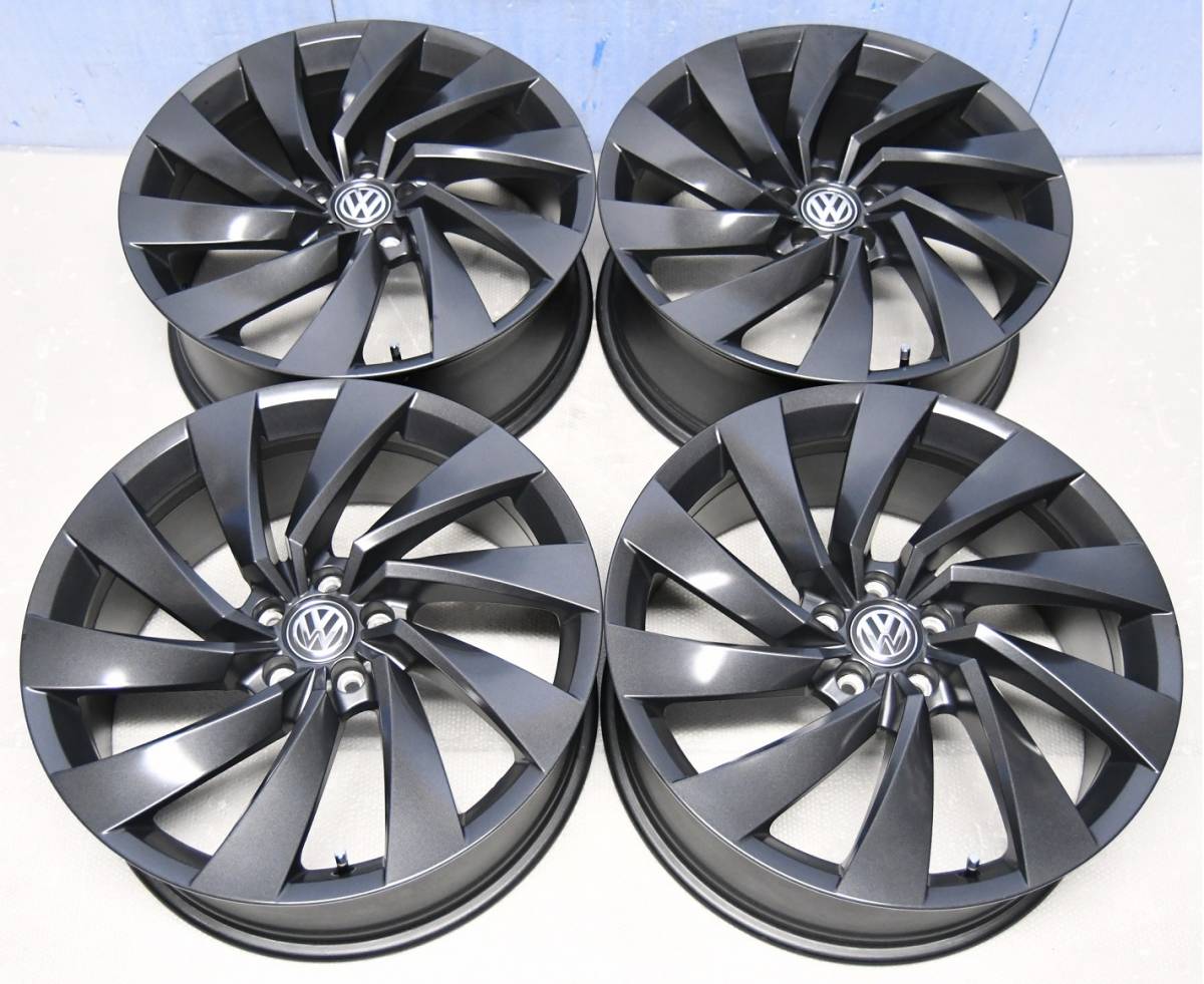 【傷や汚れあり】希少 VW フォルクスワーゲン 3H系 アルテオン Rライン 4MOTION 純正 20インチ 8J 5H-112 +40 ブラック系 4本 ゴルフ 流用の落札情報詳細 ...