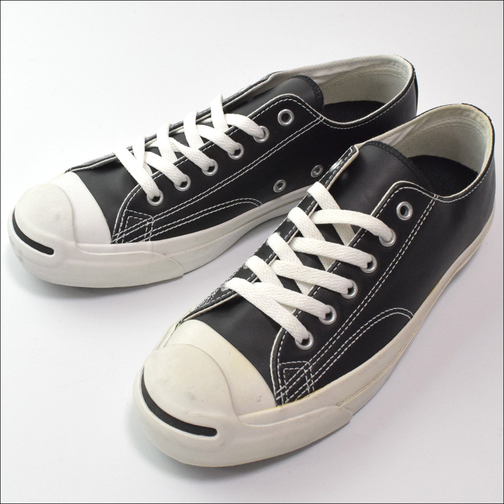 【未使用】訳未使用 CONVERSE コンバース LEA JACK PURCELL レザー ジャックパーセル スニーカー 25.5cm ...