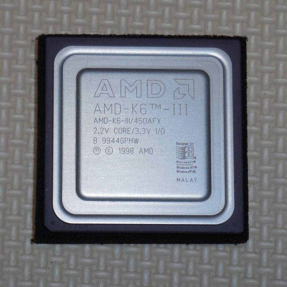 【やや傷や汚れあり】岐阜 即日発 速達 送料無 ★ 現状品 CPU AMD AMD-K6-2 500MHz AMD-K6-2/500AFX ...