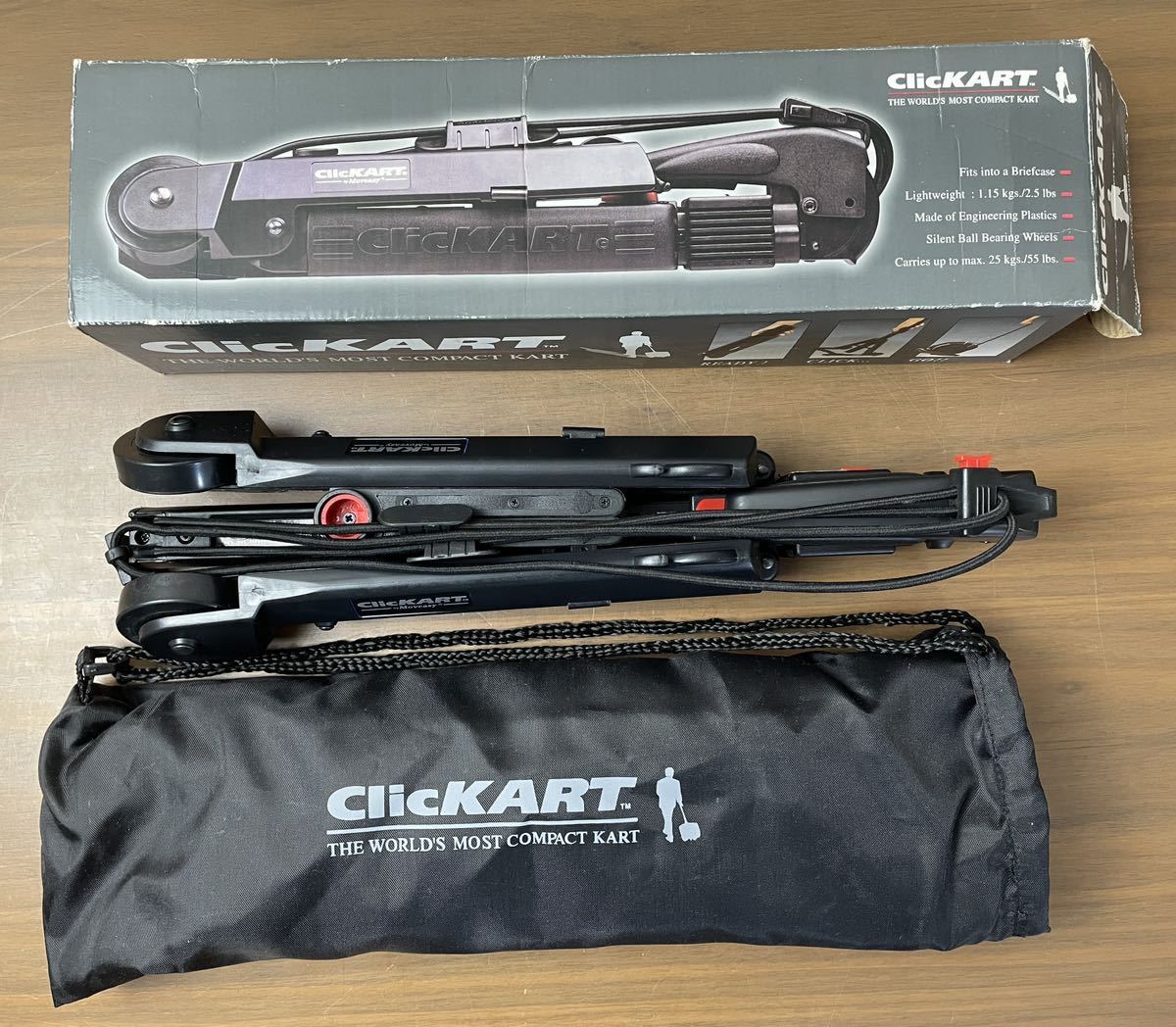 【目立った傷や汚れなし】ClicKART クリックカート 折り畳み式 コンパクトキャリー キャリーカート Moveasyの落札情報詳細 ...