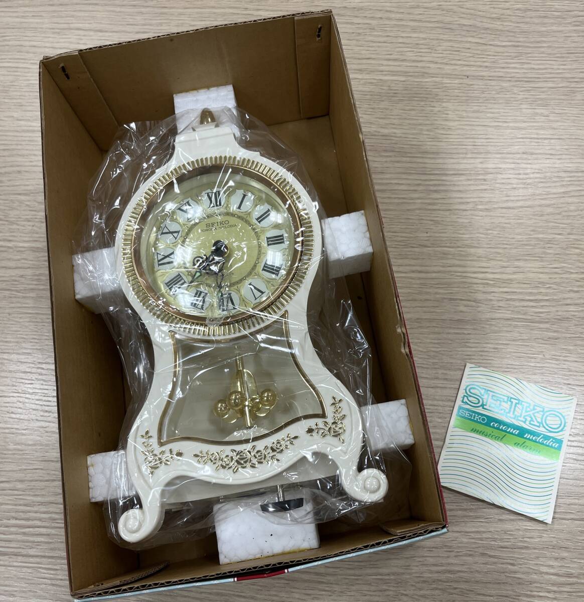 【未使用】＃15871 SEIKO セイコー 置時計 オルゴール時計 レトロ メロディア 未使用品の落札情報詳細 - Yahoo!オークション ...