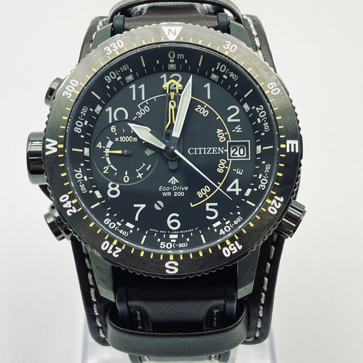 【目立った傷や汚れなし】2578♭CITIZEN シチズン 腕時計 プロマスター BN4055-27E 20気圧防水 限定モデル600本 天然皮革バンド メンズ ブラック【0304】の落札情報 ...