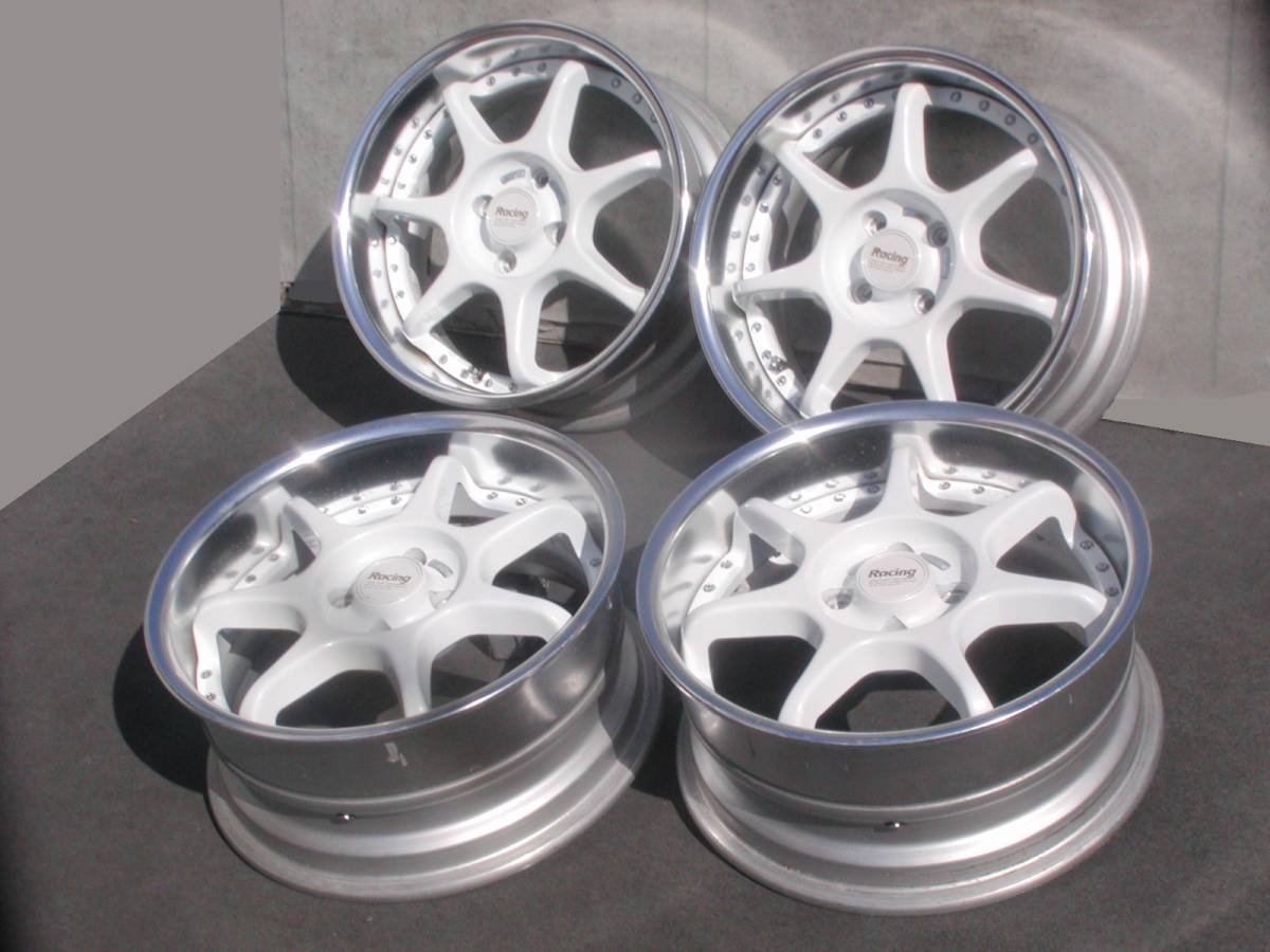 【目立った傷や汚れなし】深リム 絶版 超貴重サイズ！ENKEI RS-EVOLUTION PCD100-4H 7J +32 検 TE37 ...