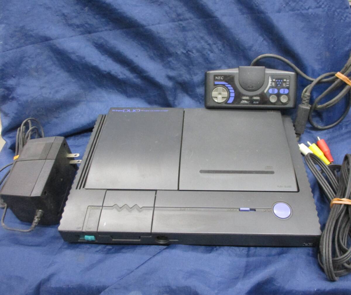 【傷や汚れあり】NEC PC Engine Duo PCエンジン デュオ 本体 PI-TG8 コントローラー/ACアダプター付き /通電確認 ...