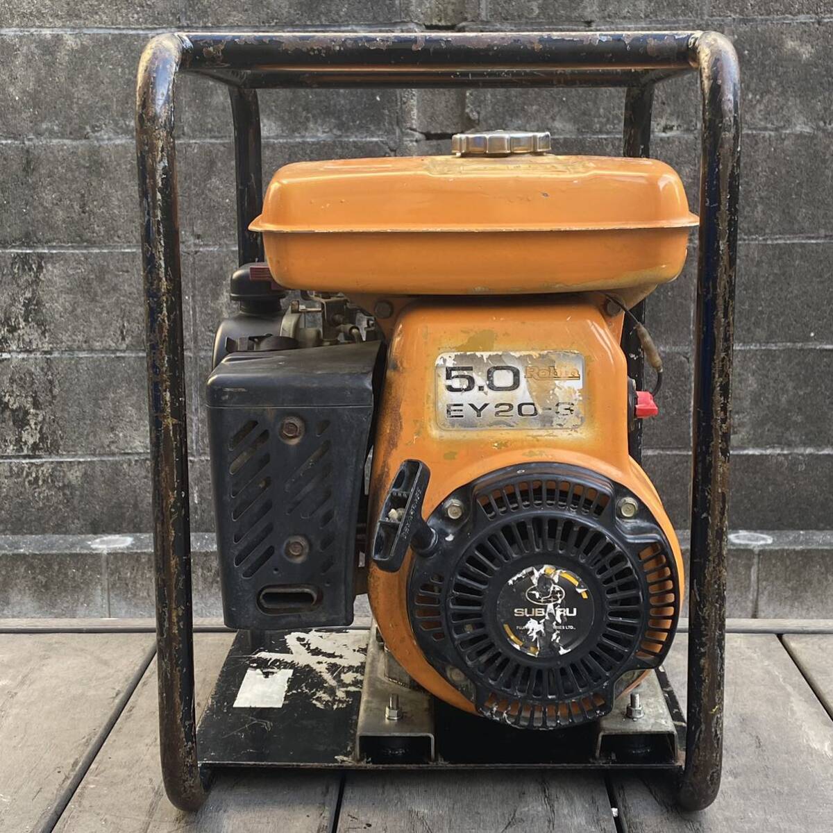 【傷や汚れあり】始動確認済み ロビンエンジン 5.0 EY20 EY20-3D ガソリンエンジン Robin SUBARU スバル EXEN ...