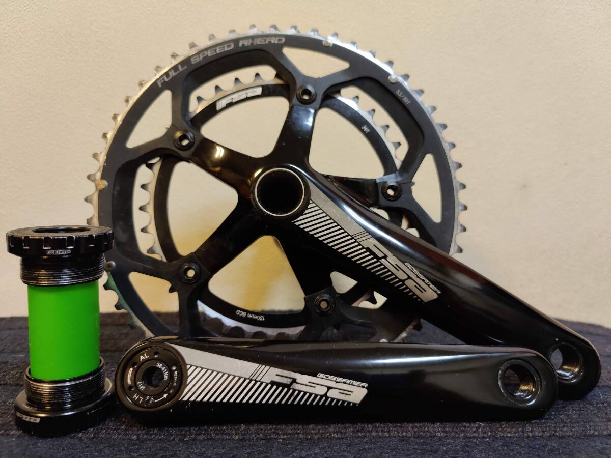 【目立った傷や汚れなし】FSA GOSSAMER ゴッサマー CK-6020 50-34T 2x10速 10S 170mm BCD110 ...