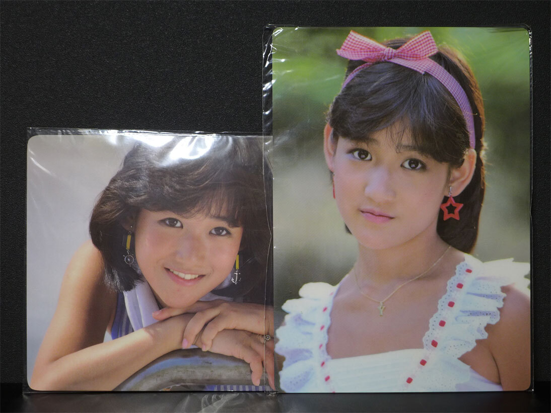 【未使用】当時物 未使用 岡田有希子 Yukiko 下敷き 2点 検 サンミュージック企画アイドルポスターブロマイド の落札情報詳細