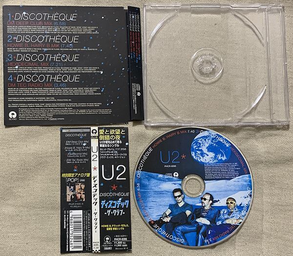 【やや傷や汚れあり】CD U2 ディスコテック -ザ・クラブ- Discotheque PHCR-8395 4トラック入の落札情報詳細 - Yahoo!オークション落札価格検索 オークフリー