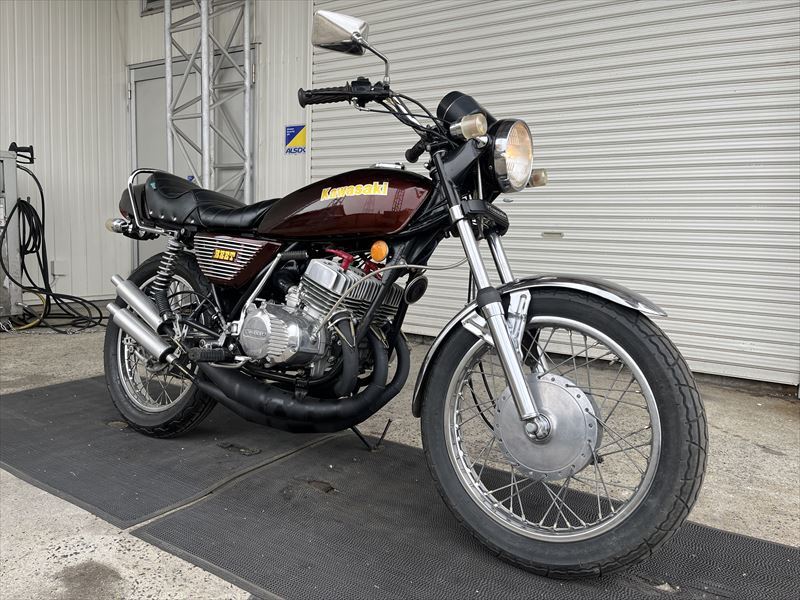 【傷や汚れあり】JE6-0322-4-A06.逆車 250SS 3気筒2ストエンジン実働!吹け上がり良好!現状販売/オオカワシート.BEET ...