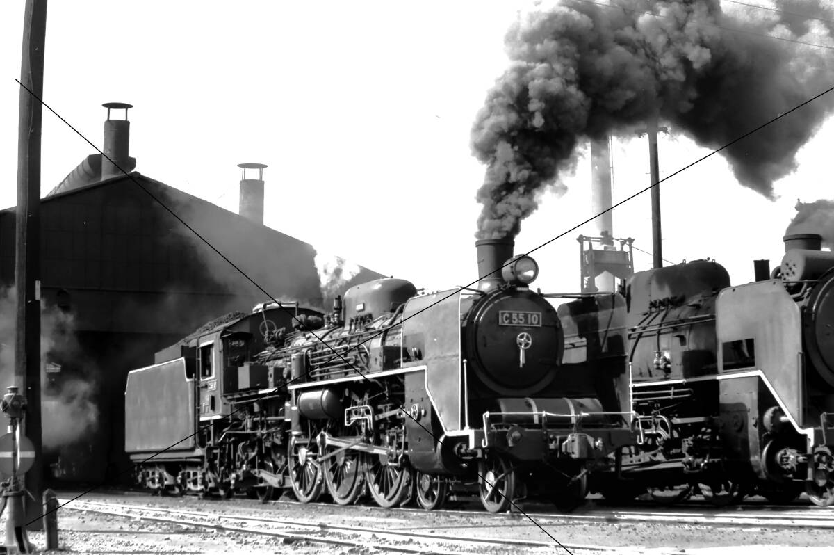 【目立った傷や汚れなし】C55-10〔吉〕吉都線/肥薩線＝昭和40年代のSLモノクロネガ35mm1コマ/吉松機関区・単機/S44.8.7・著作権譲渡証明書=有りor無しの落札情報詳細 ...