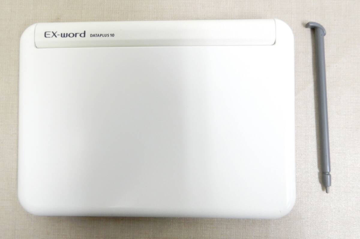 【傷や汚れあり】M699/CASIO カシオ EX-word DATAPLUS 10 XD-G9800 タッチペン付 /(再)/白 ホワイト ...