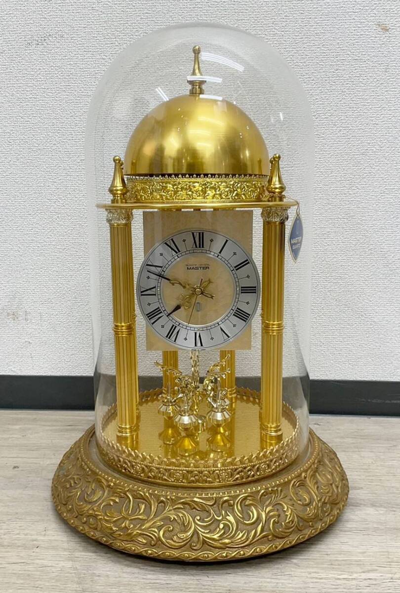 【やや傷や汚れあり】 置時計 Nisshin Clock 日新時計 MASTER QUARTZ CRYSTAL マスタークォーツクリスタル ...