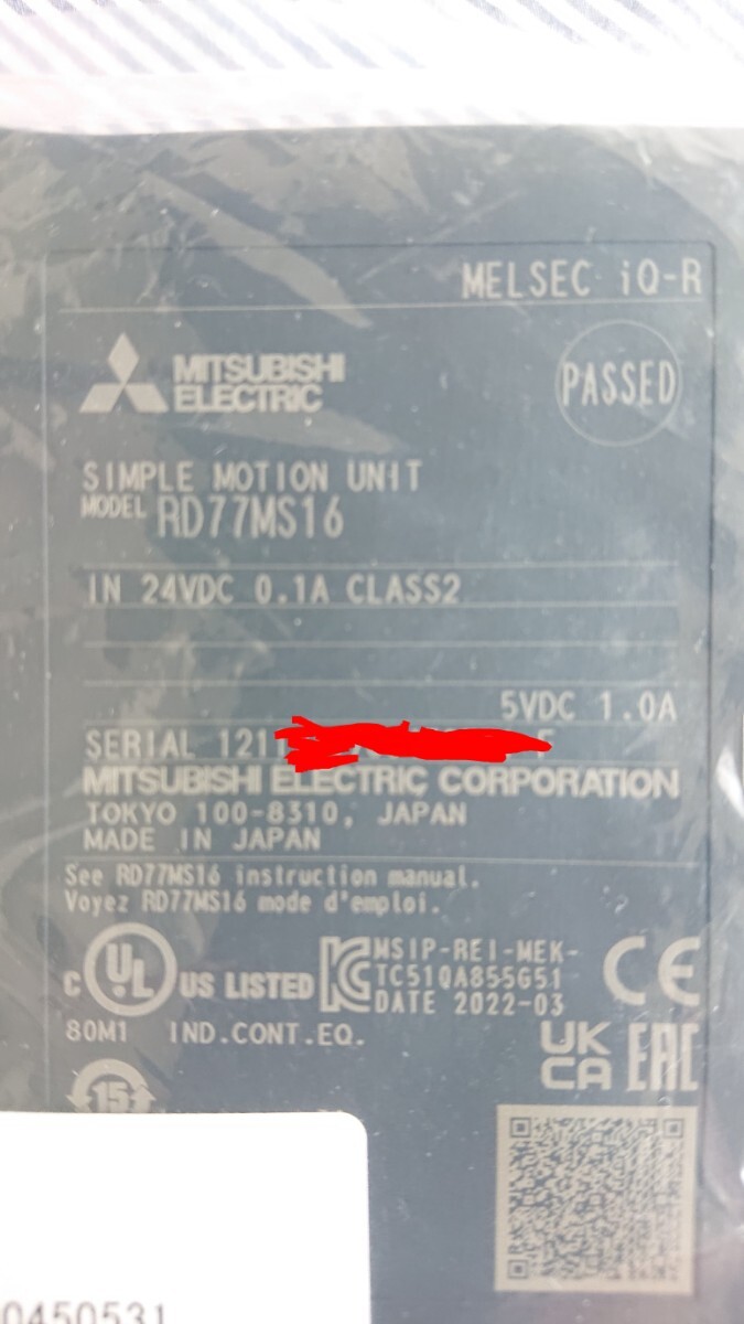 【未使用】RD77MS16 MELSEC iQーRシリーズ シンプルモーションユニット 三菱電機の落札情報詳細 - Yahoo!オークション ...