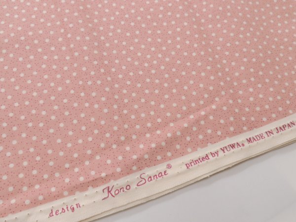 【未使用】uk799★綿100％シャーティング生地★YUWA★こうの早苗さん★小水玉模様★ピンク系★長さ2.3mの落札情報詳細 - ヤフオク落札価格検索 オークフリー